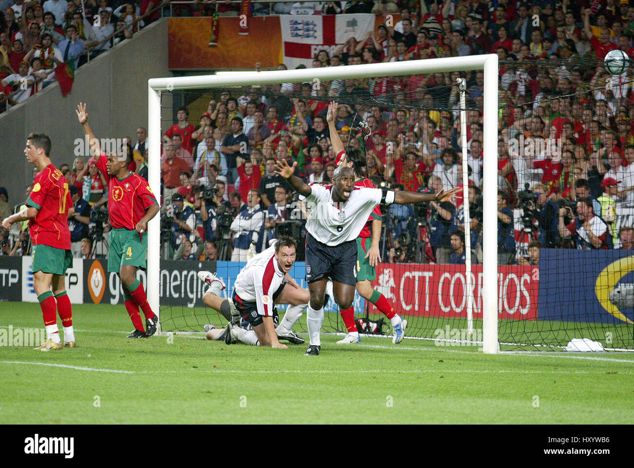 SOL CAMPBELL'S DISALLOWED GOAL PORTUGAL V ENGLAND LUZ STADIUM LISBON ...