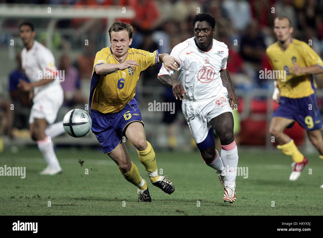 TOBIAS LINDEROTH & C SEEDORF SWEDEN V HOLLAND FARO-LOULE STADIUM FARO ...