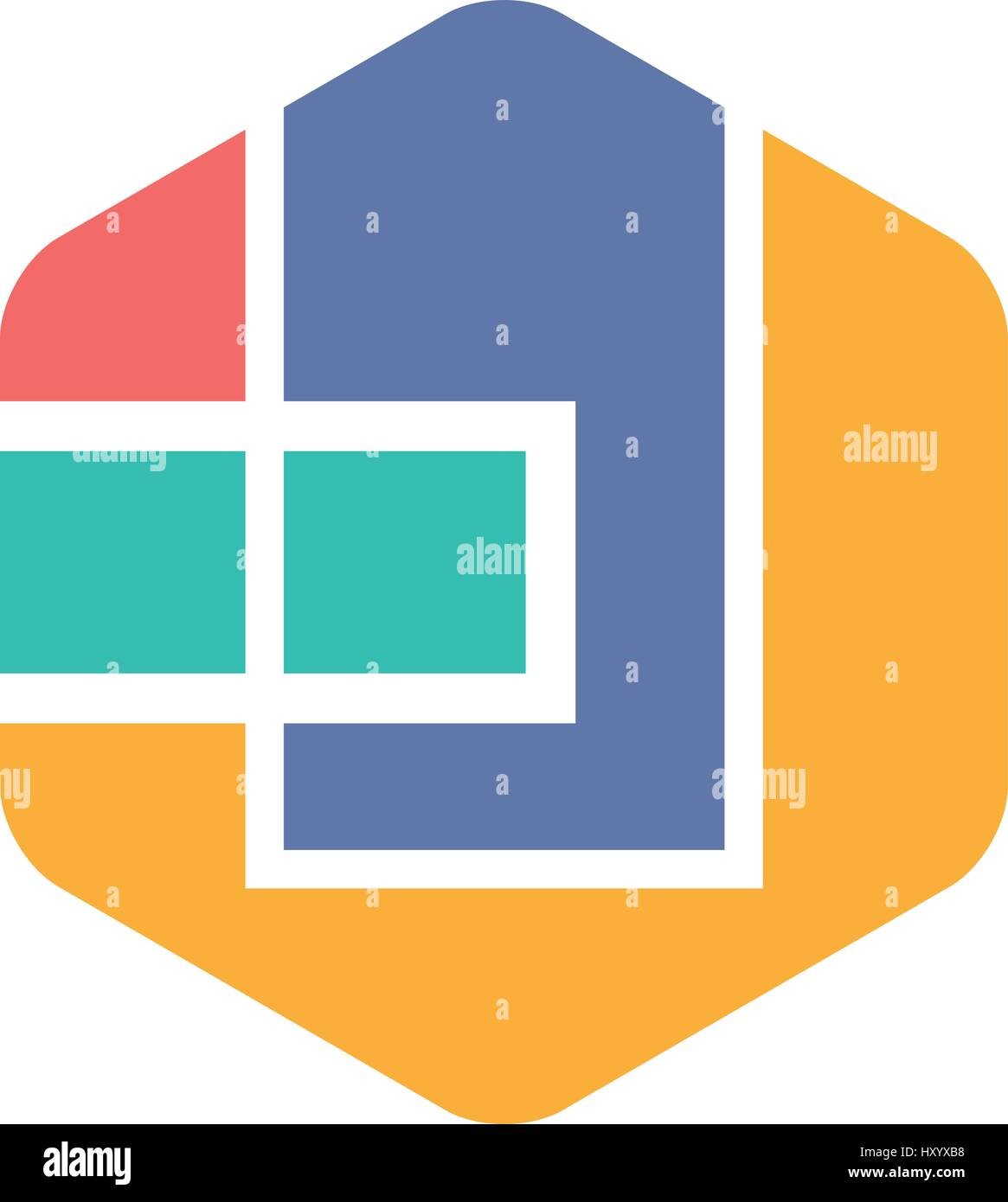 Abstract Colorful Hexagon Symbol Concept Stock Vector Image & Art - Alamy