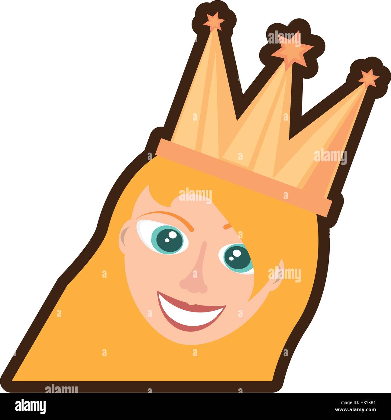 head girl crown celebration Stock Vector Image & Art - Alamy