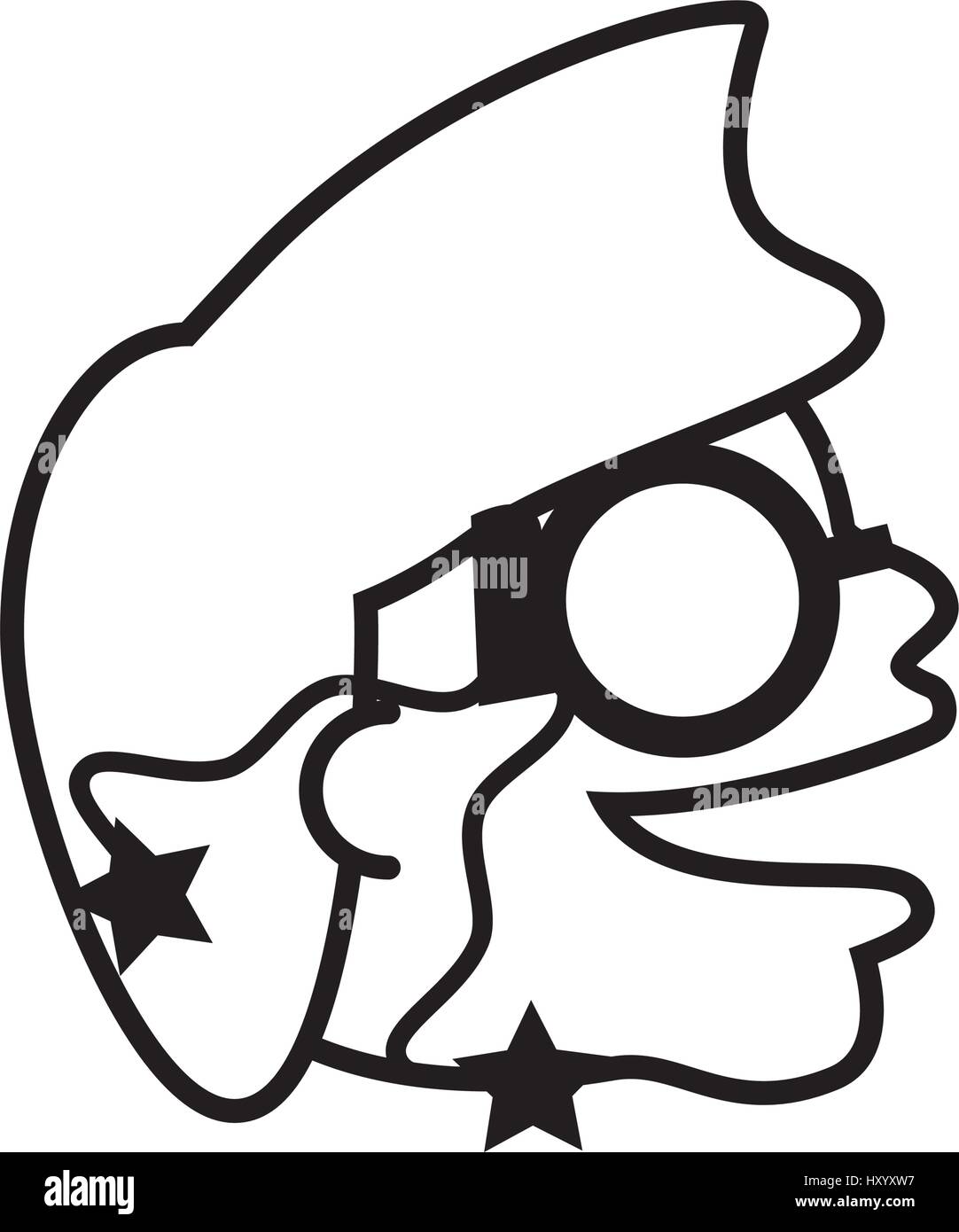 face guy happy outline Stock Vector Image & Art - Alamy