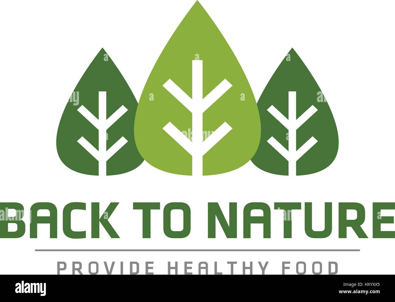 Natural symbol design concept Illustration Stock Vector Image & Art - Alamy