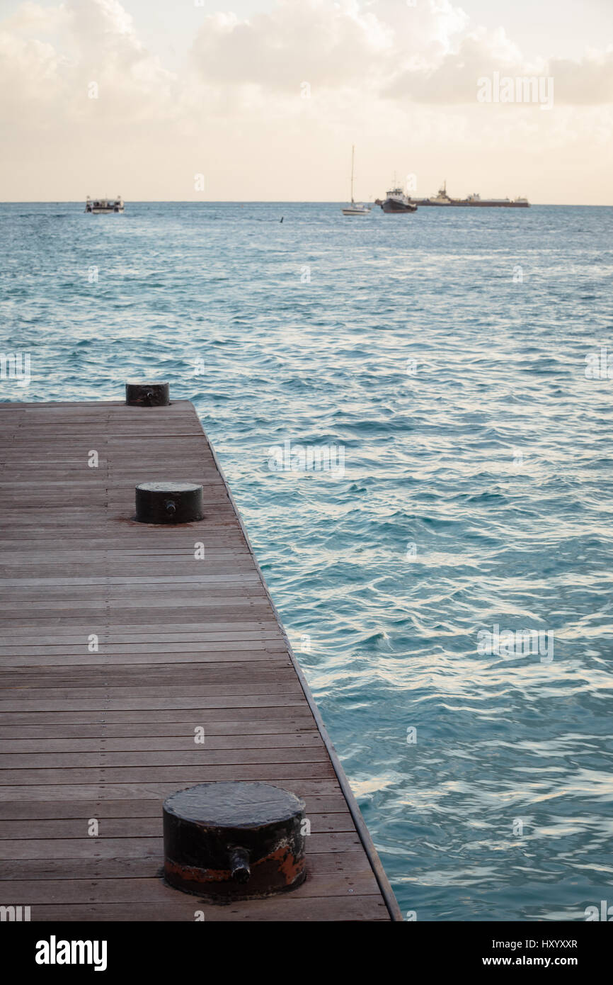 Sint, Maarten Boat Dock Stock Photo - Alamy