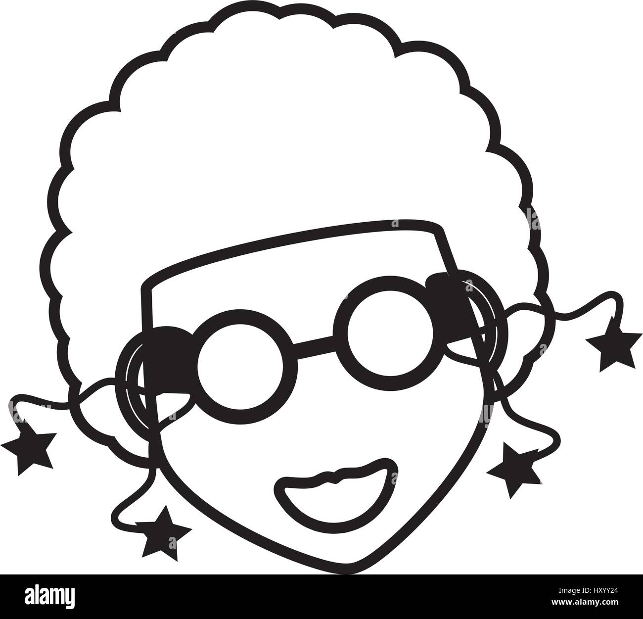 face guy happy outline Stock Vector Image & Art - Alamy