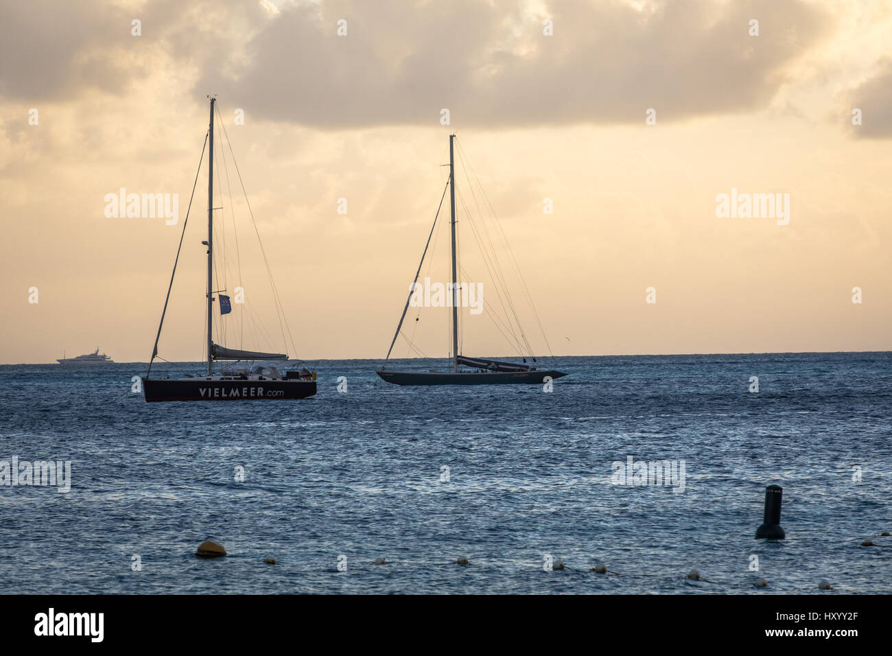 Sint, Maarten Boat Dock Stock Photo - Alamy
