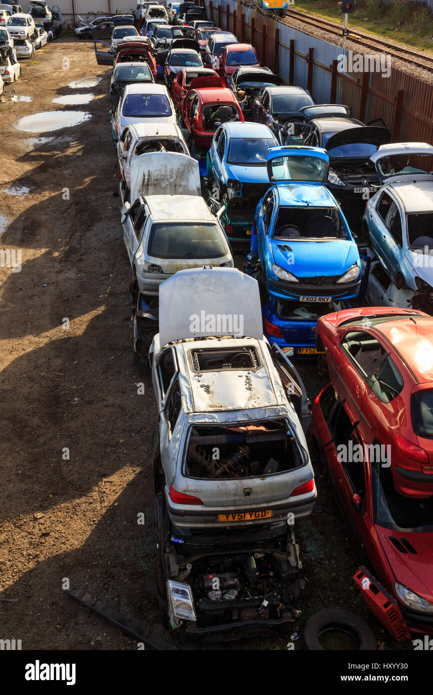 Trashed car hi-res stock photography and images - Alamy