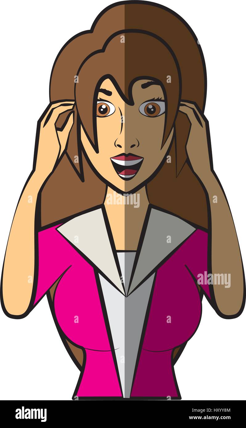 cartoon woman expression image Stock Vector Image & Art - Alamy