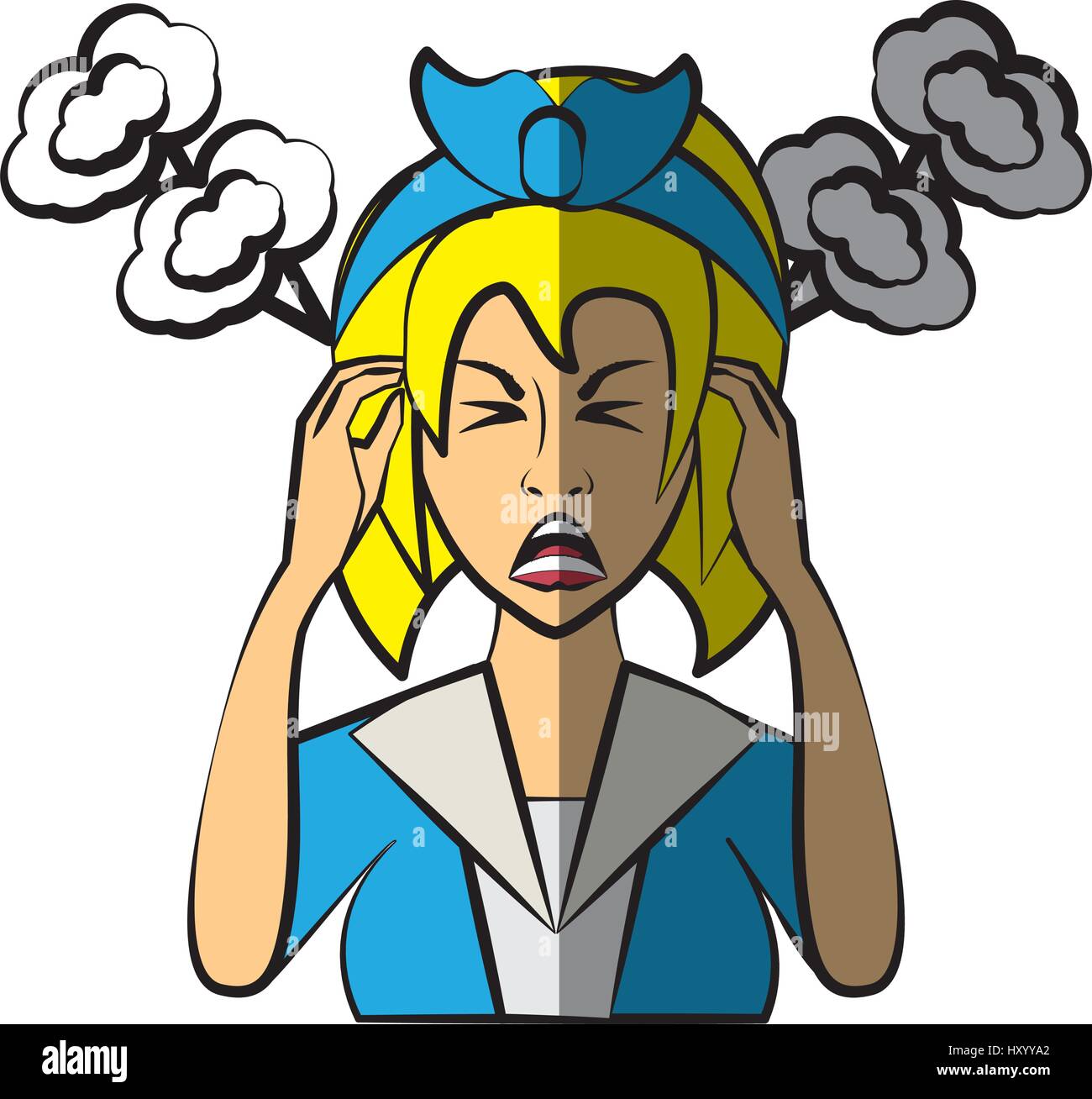 cartoon woman expression image Stock Vector Image & Art - Alamy
