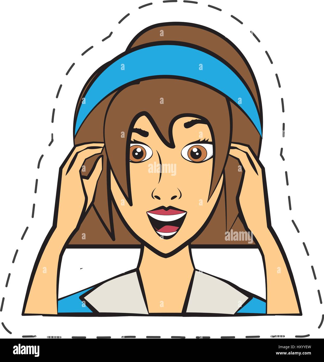 cartoon woman expression image Stock Vector Image & Art - Alamy