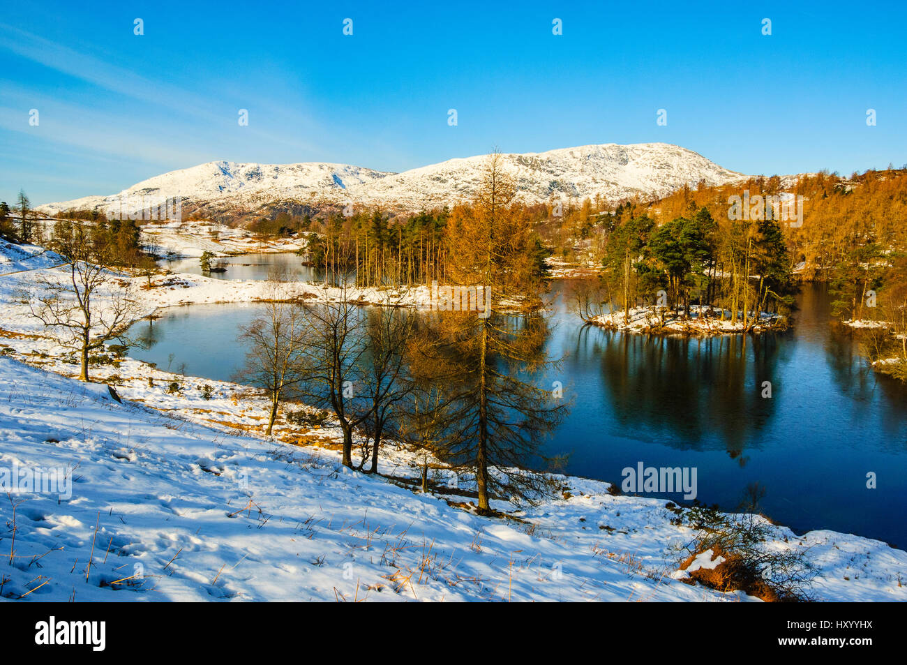 Old man of coniston, blue sky hi-res stock photography and images - Alamy