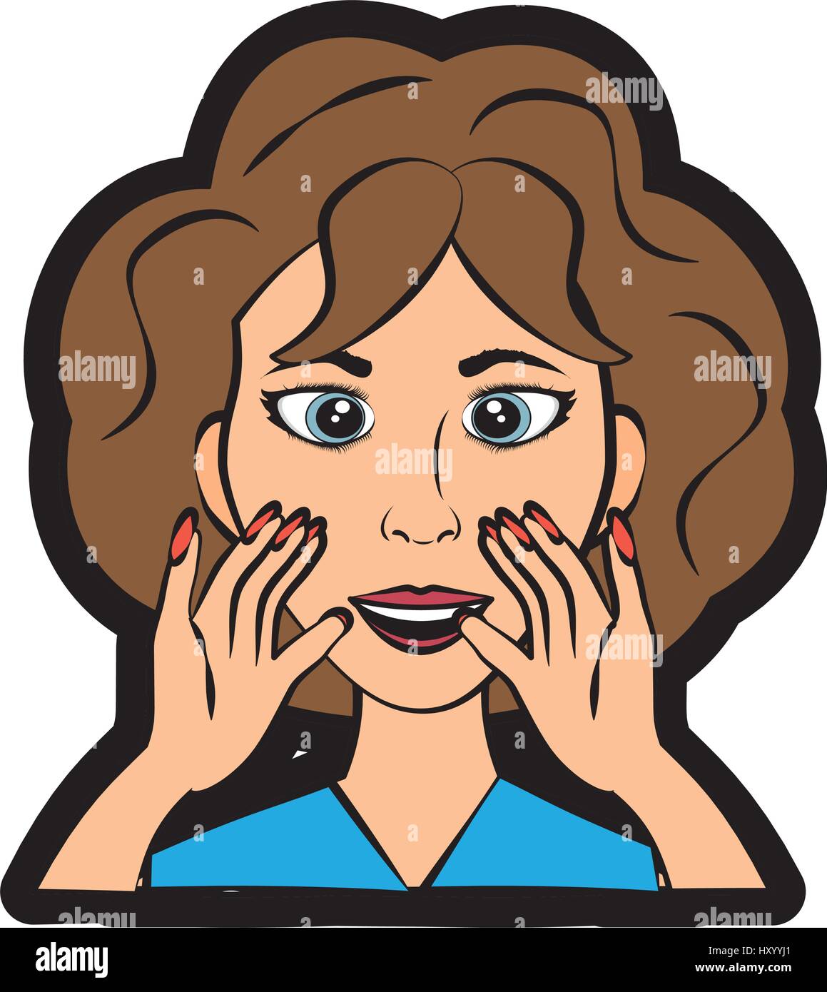 cartoon woman expression image Stock Vector Image & Art - Alamy