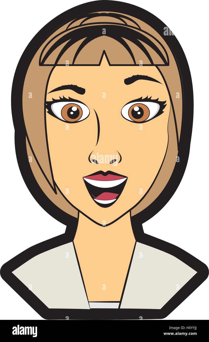 cartoon woman expression image Stock Vector Image & Art - Alamy