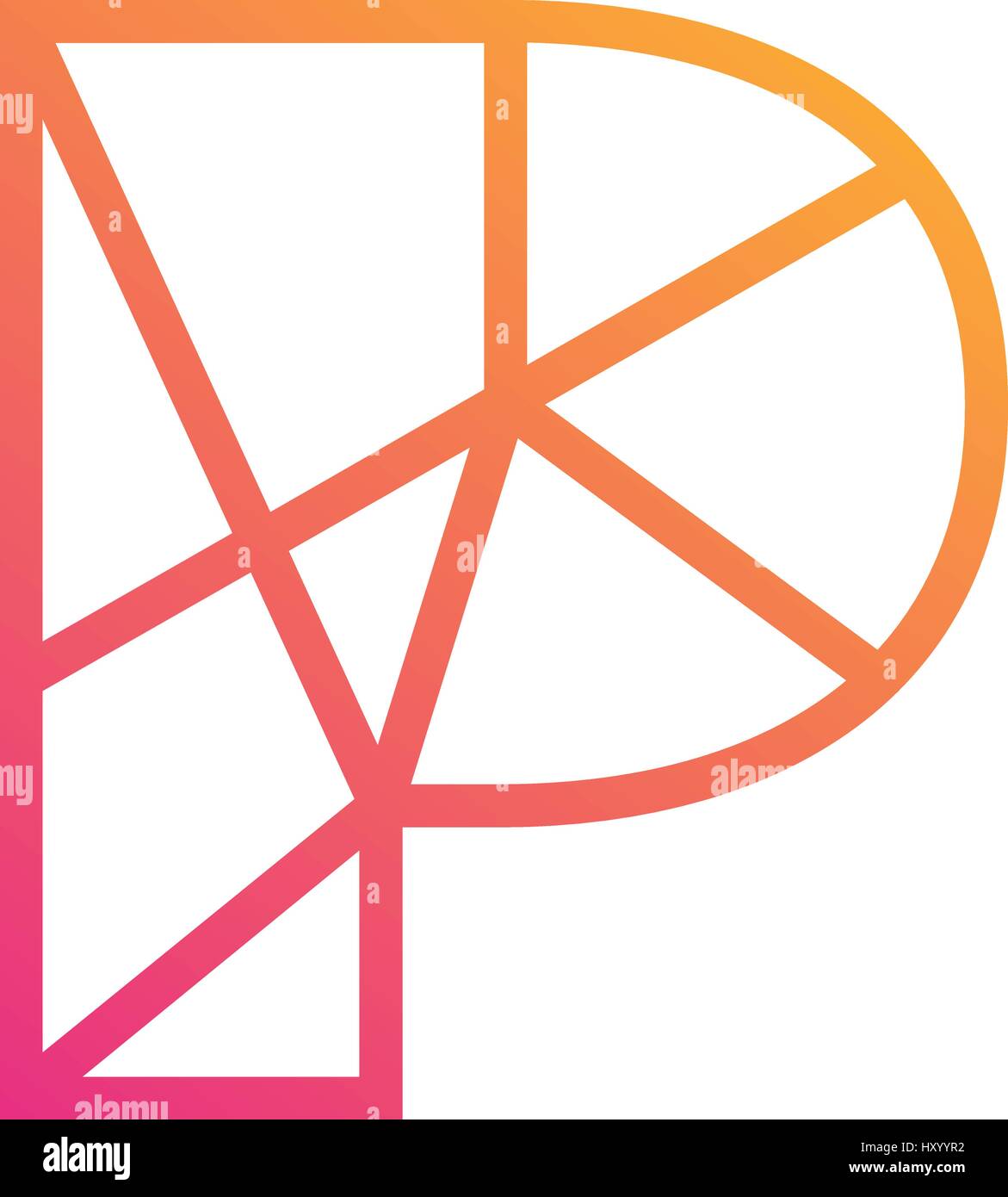 letter P Symbol design illustration, Creative Concept Stock Vector ...