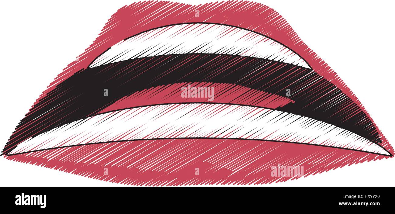 drawing mouth lips comic image Stock Vector Image & Art - Alamy
