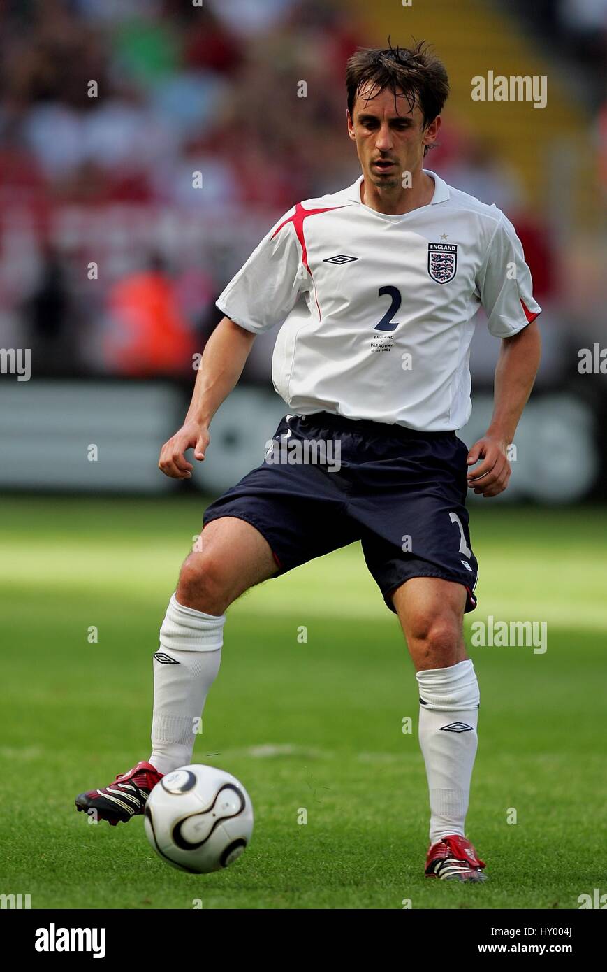 GARY NEVILLE ENGLAND & MANCHESTER UNITED FC WORLD CUP FRANKFURT GERMANY ...