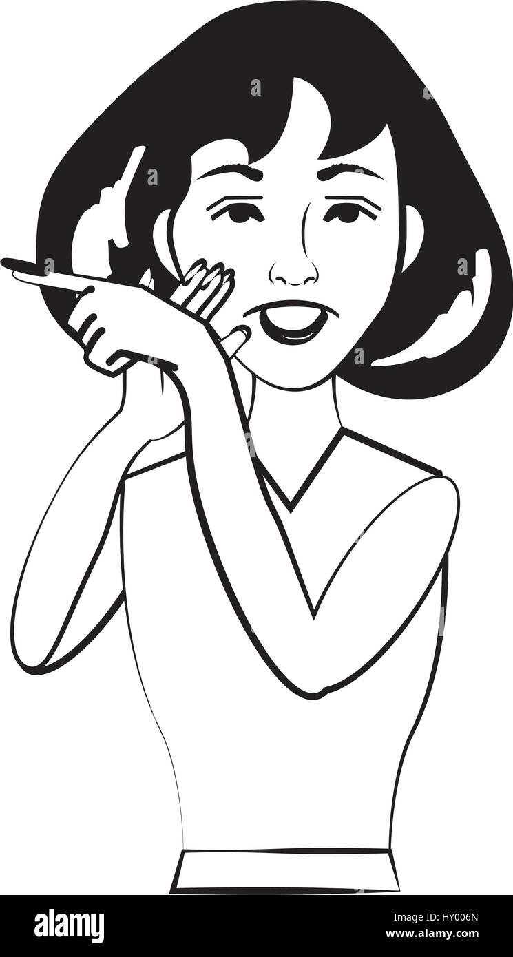 cartoon woman character posture line Stock Vector Image & Art - Alamy