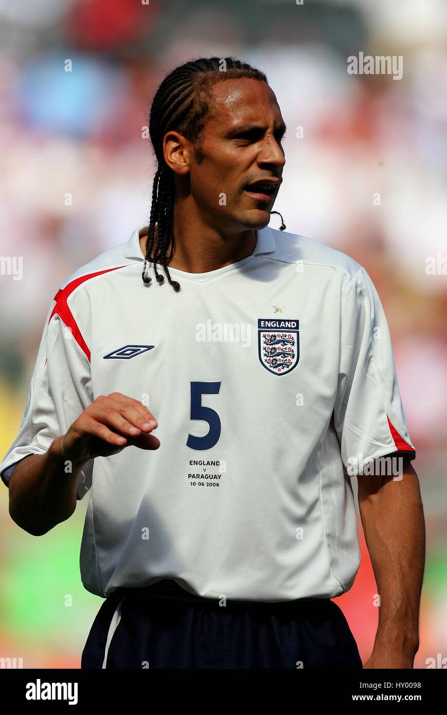 RIO FERDINAND ENGLAND & MANCHESTER UNITED FC WORLD CUP FRANKFURT ...
