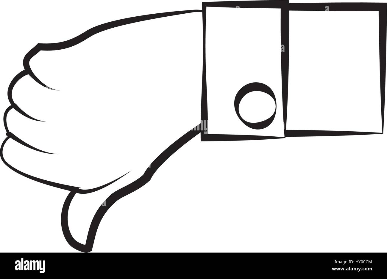 hand unliked symbol line Stock Vector Image & Art - Alamy