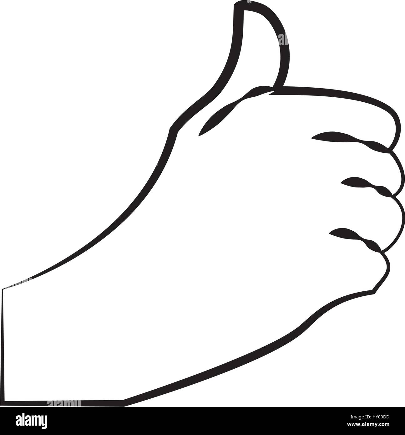hand like finger line Stock Vector Image & Art - Alamy