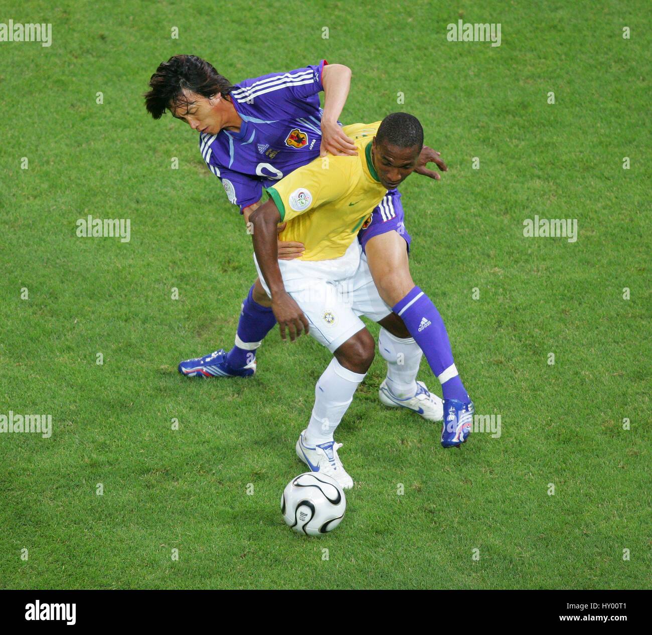 GILBERTO & KEIJI TAMADA JAPAN V BRAZIL WORLD CUP DORTMUND GERMANY 22 ...