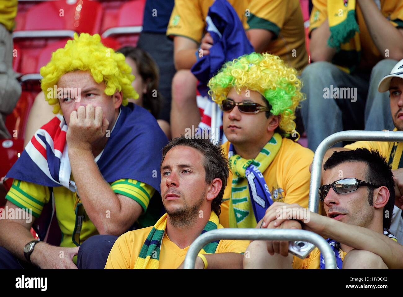 DEJECTED AUSTRALIA FANS ITALY V AUSTRALIA FRITZ-WALTER-STADION ...