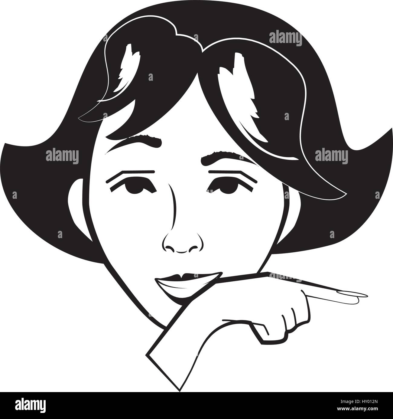 cartoon woman character posture line Stock Vector Image & Art - Alamy
