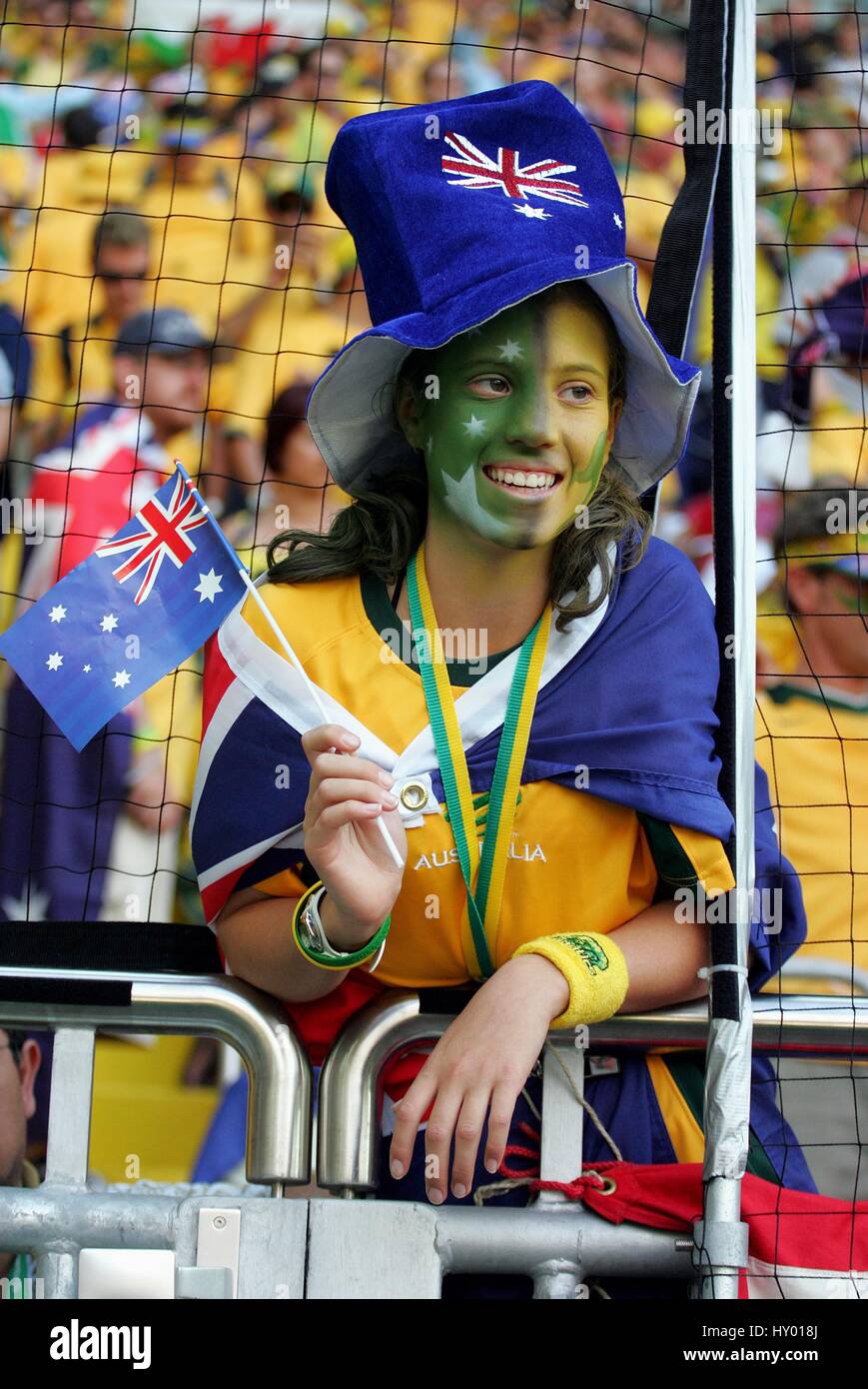 AUSTRALIAN FAN ITALY V AUSTRALIA WORLD CUP FRITZ-WALTER STADION ...