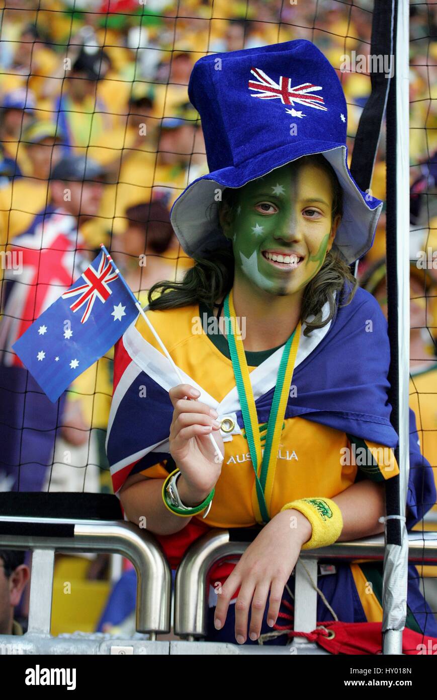 AUSTRALIAN FAN ITALY V AUSTRALIA WORLD CUP FRITZ-WALTER STADION ...