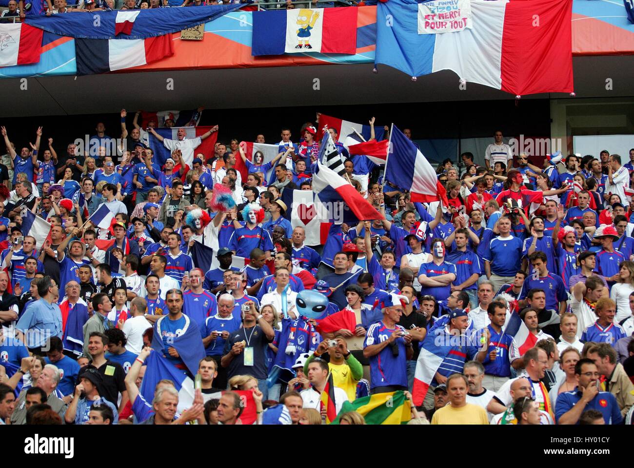 FRENCH FANS TOGO V FRANCE WORLD CUP RHEIN ENERGIE STADIUM COLOGNE ...