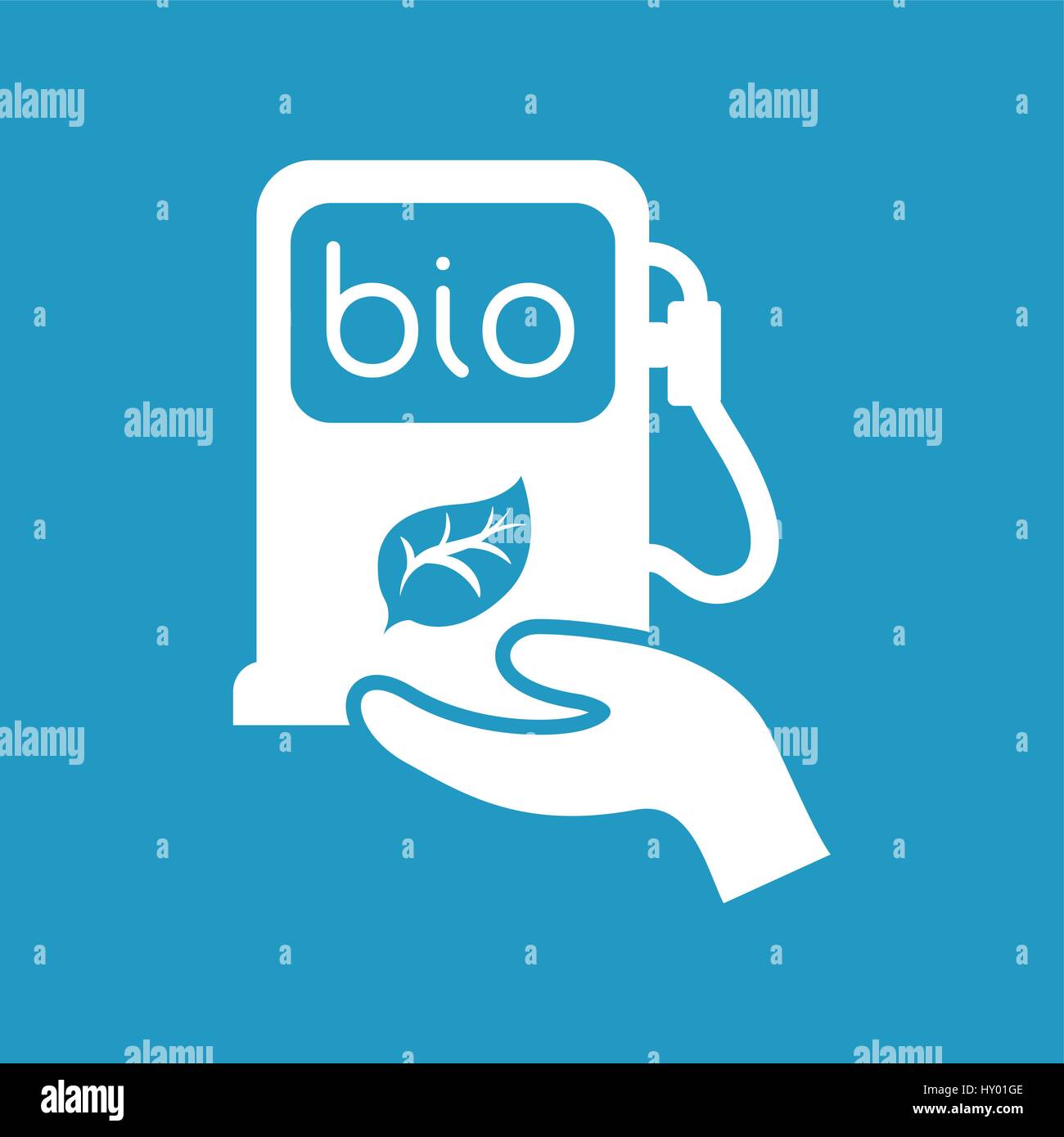 Hand holding gas nozzle Stock Vector Images - Alamy