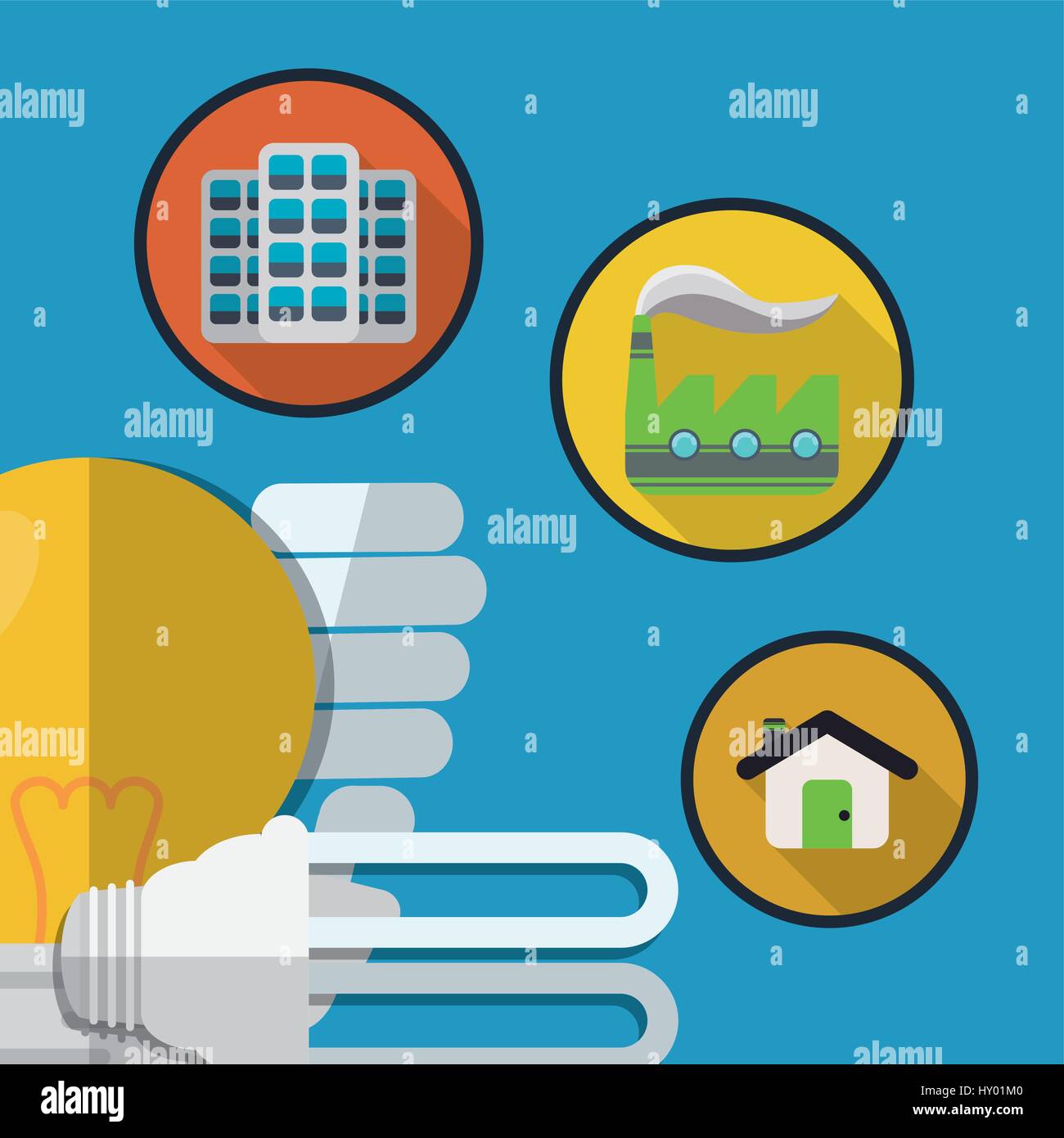 Fluorescent light bulb factory hi-res stock photography and images - Alamy