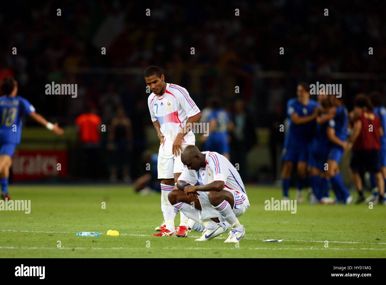 ALOU DIARRA & FLORENT MALOUDA ITALY V FRANCE OLYMPIC STADIUM BERLIN ...