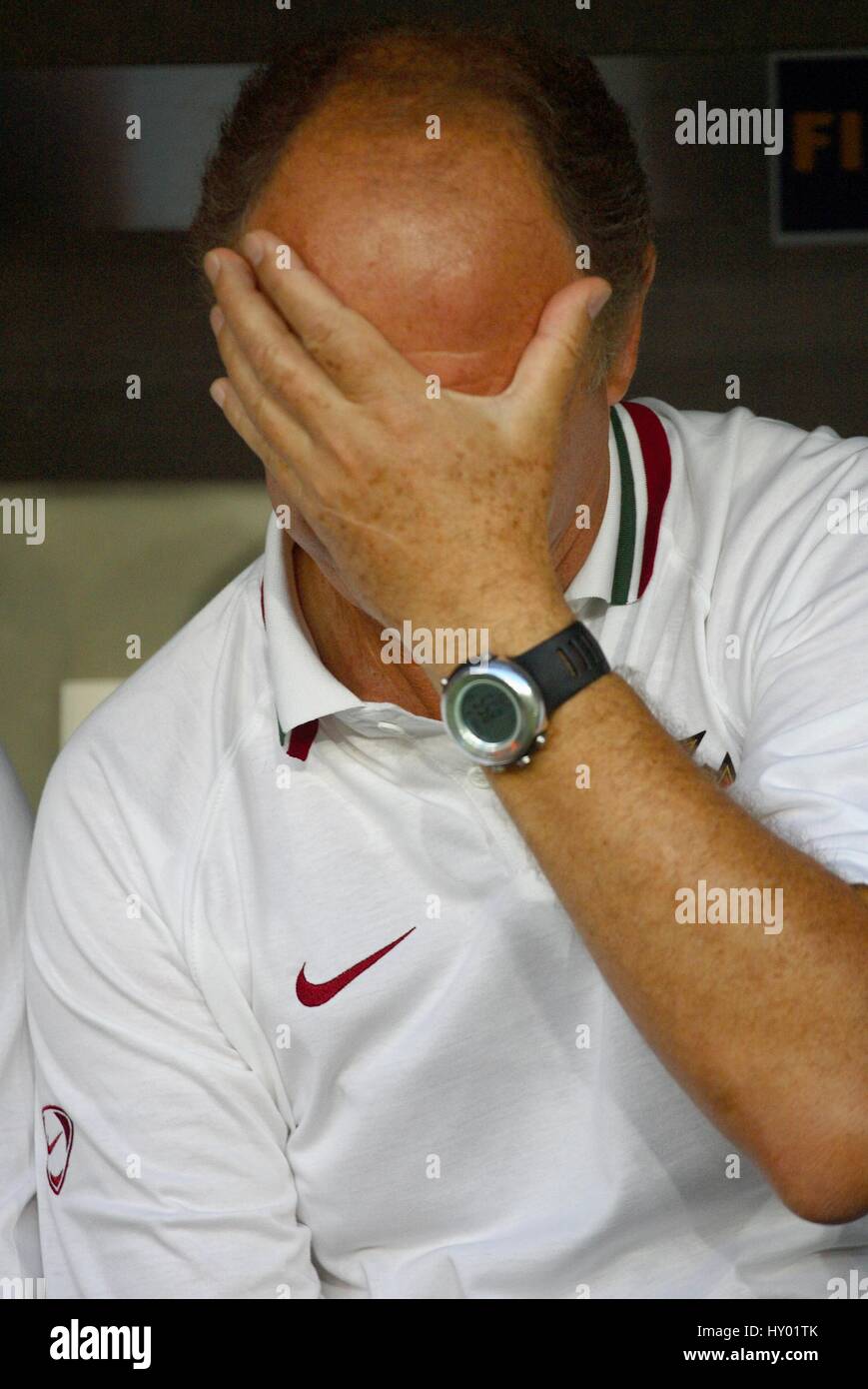 LUIZ FELIPE SCOLARI PORTUGAL COACH ALLIANZ ARENA MUNICH GERMANY 05 July ...