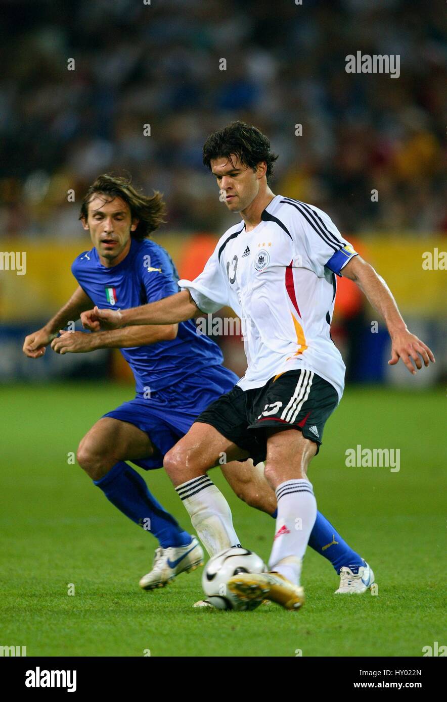 ANDREA PIRLO & MICHAEL BALLACK GERMANY V ITALY WORLD CUP DORTMUND ...