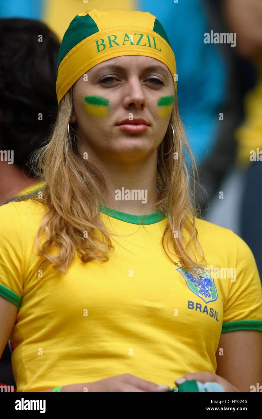 BRAZILIAN FANS BRAZIL V GHANA SIGNAL IDUNA PARK DORTMUND GERMANY 27 ...