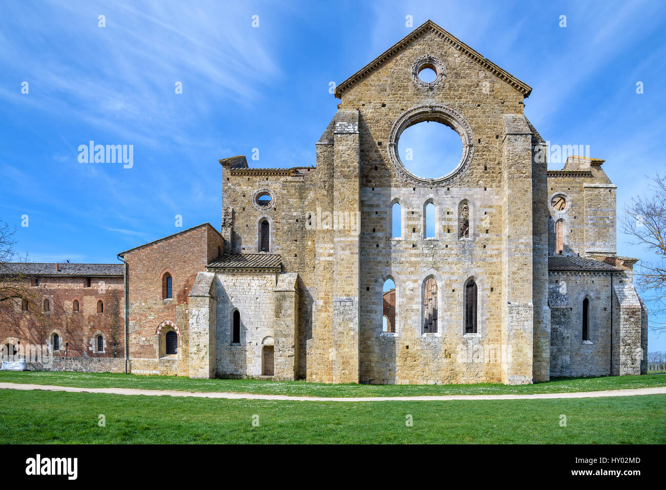 The abbey of San Galgano, tuscany, italy, was a cistercian monastery ...
