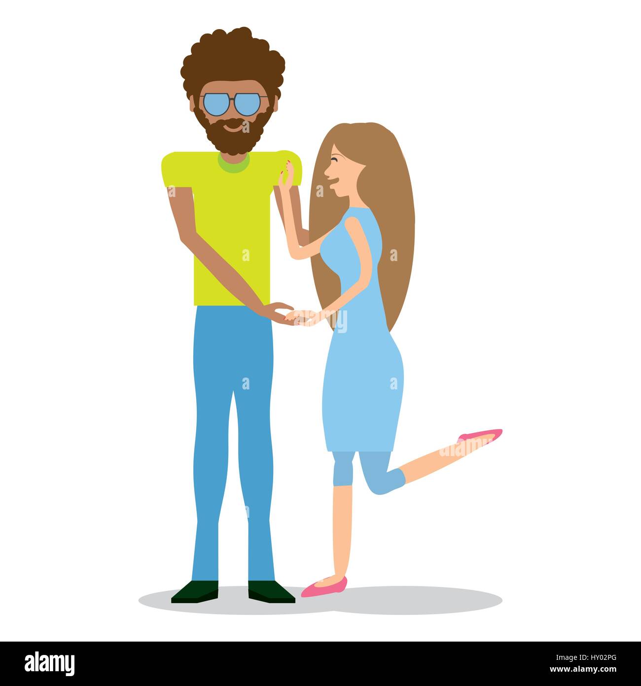 couple lovely relationship image Stock Vector Image & Art - Alamy