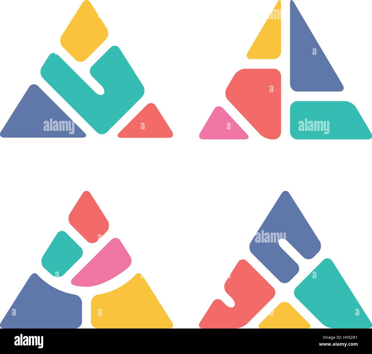 Colorful Triangle Symbol design, vector illustration Stock Vector Image ...