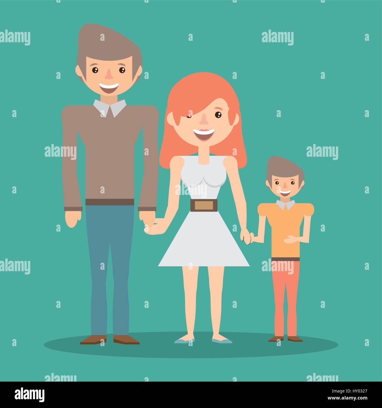 family smiling together relation Stock Vector Image & Art - Alamy