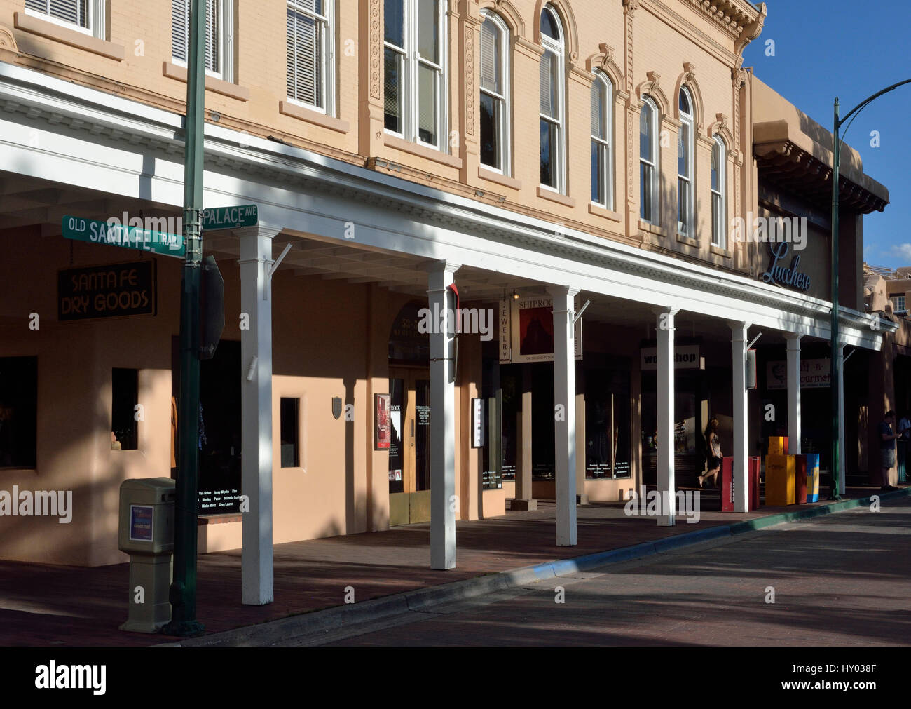 Santa Fe Plaza New Mexico USA Stock Photo - Alamy