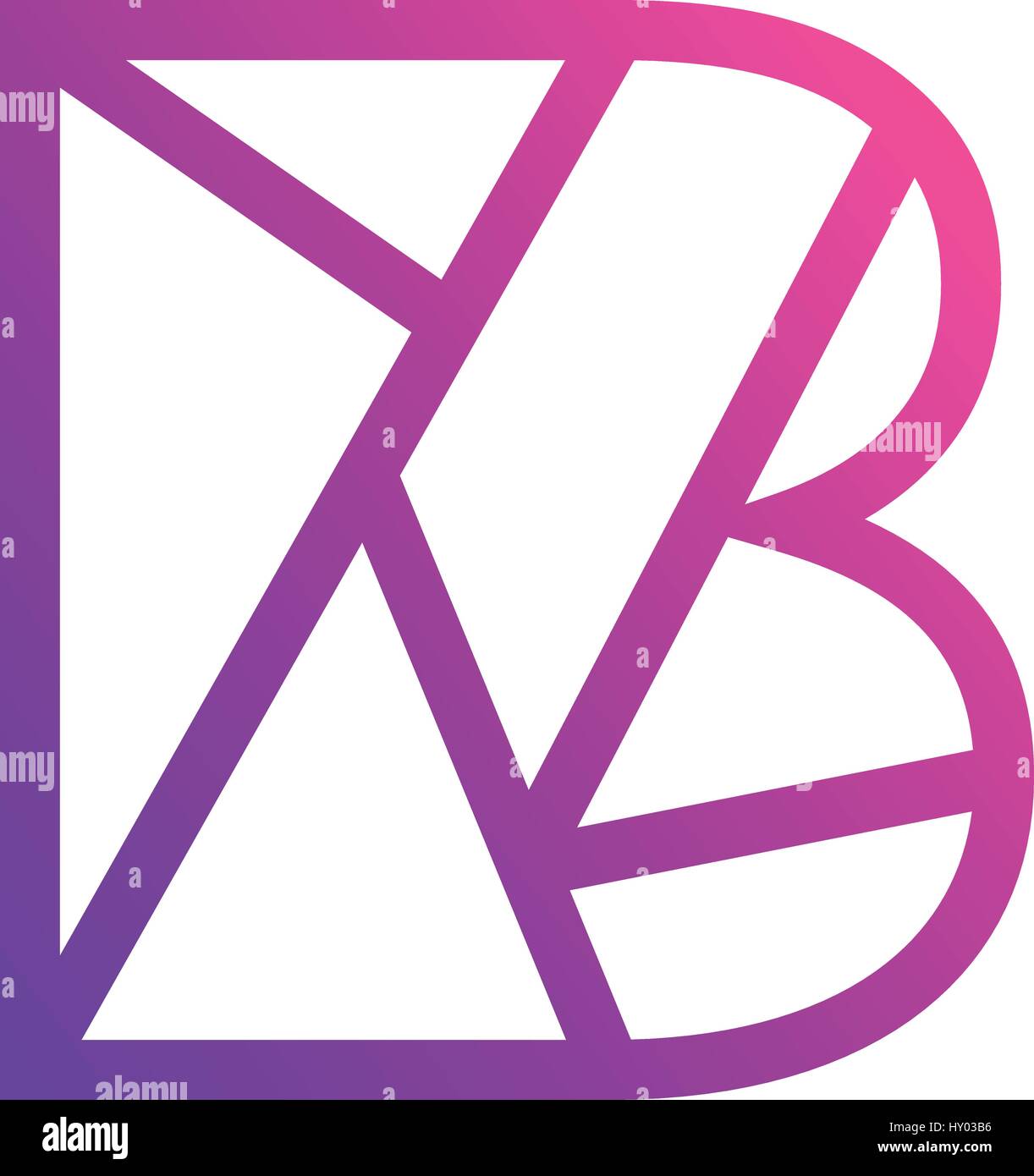 letter B Symbol design illustration, Creative Concept Stock Vector ...