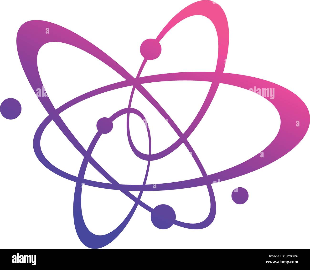 Atom Orbiting Design Vector Illustration Stock Vector Image And Art Alamy