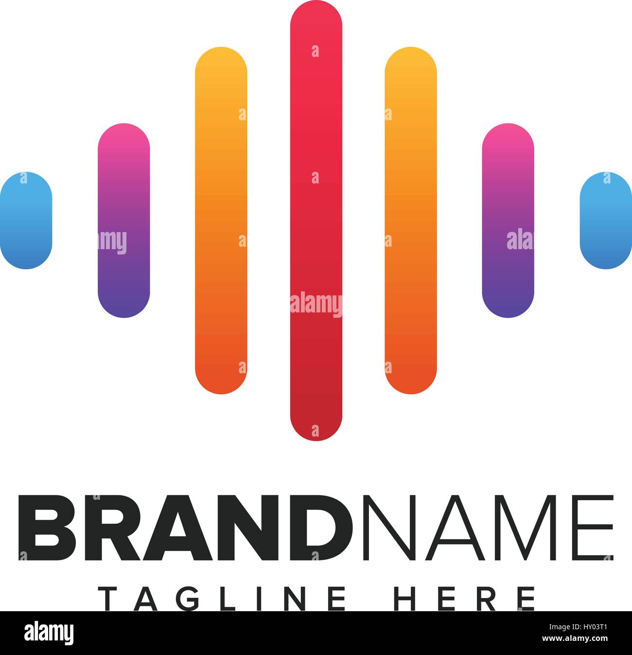 Music Logo concept Sound Wave, Audio Technology, Abstract Shape Stock ...