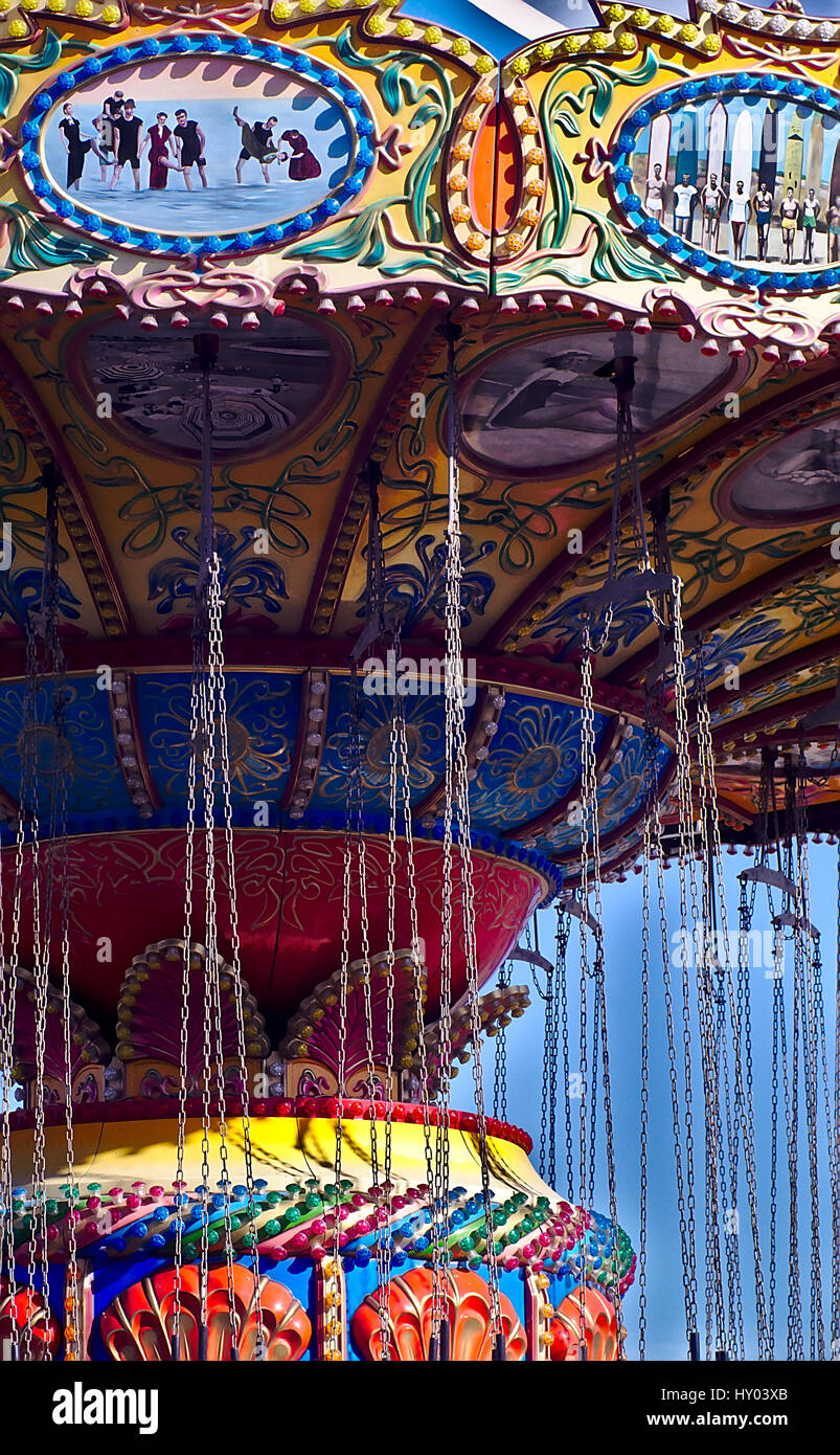 1911 Looff carousel at Santa Cruz oceanfront broadwalk national history ...
