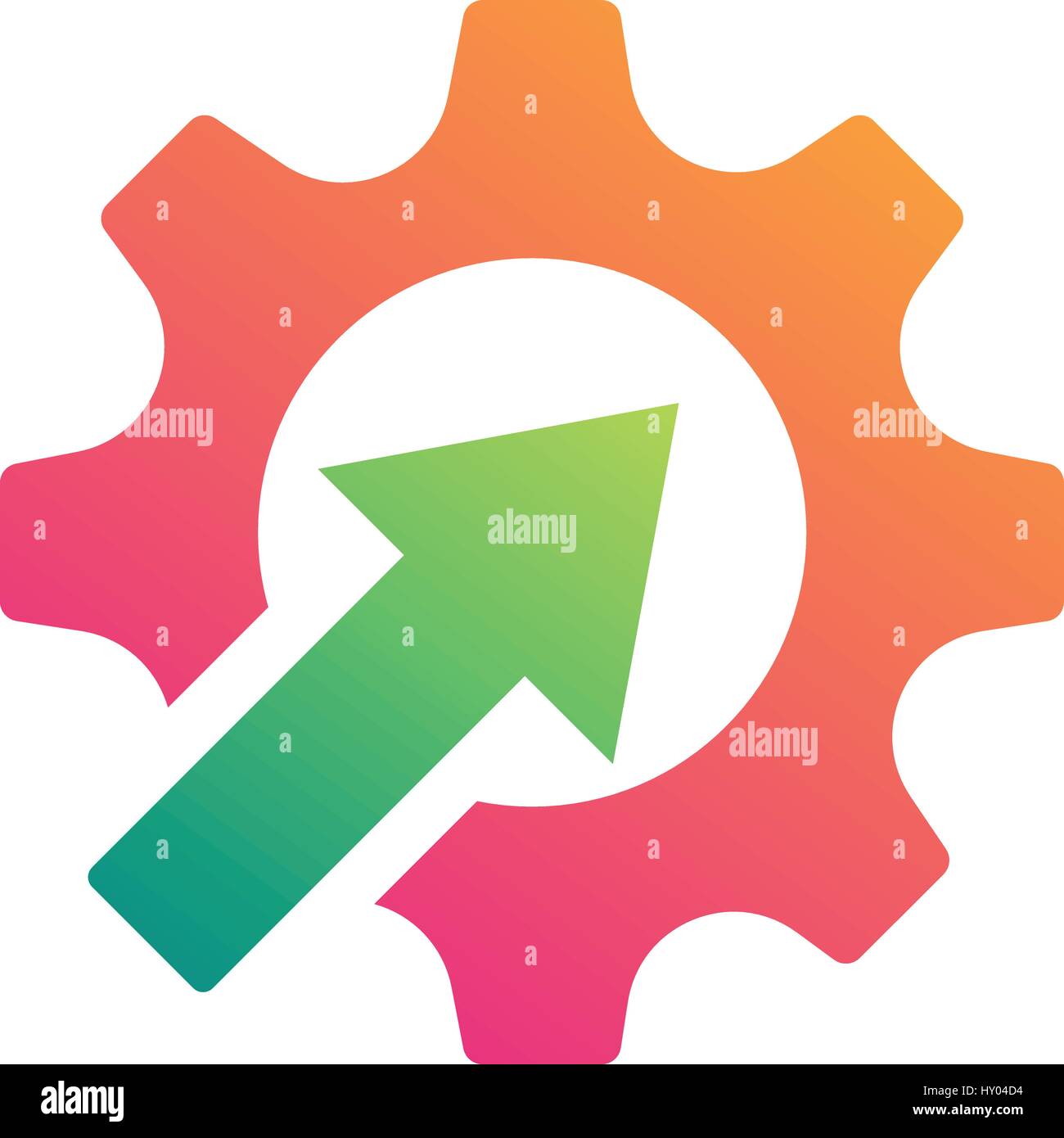 Gear Symbol vector illustration, setting or maintenance concept Stock ...