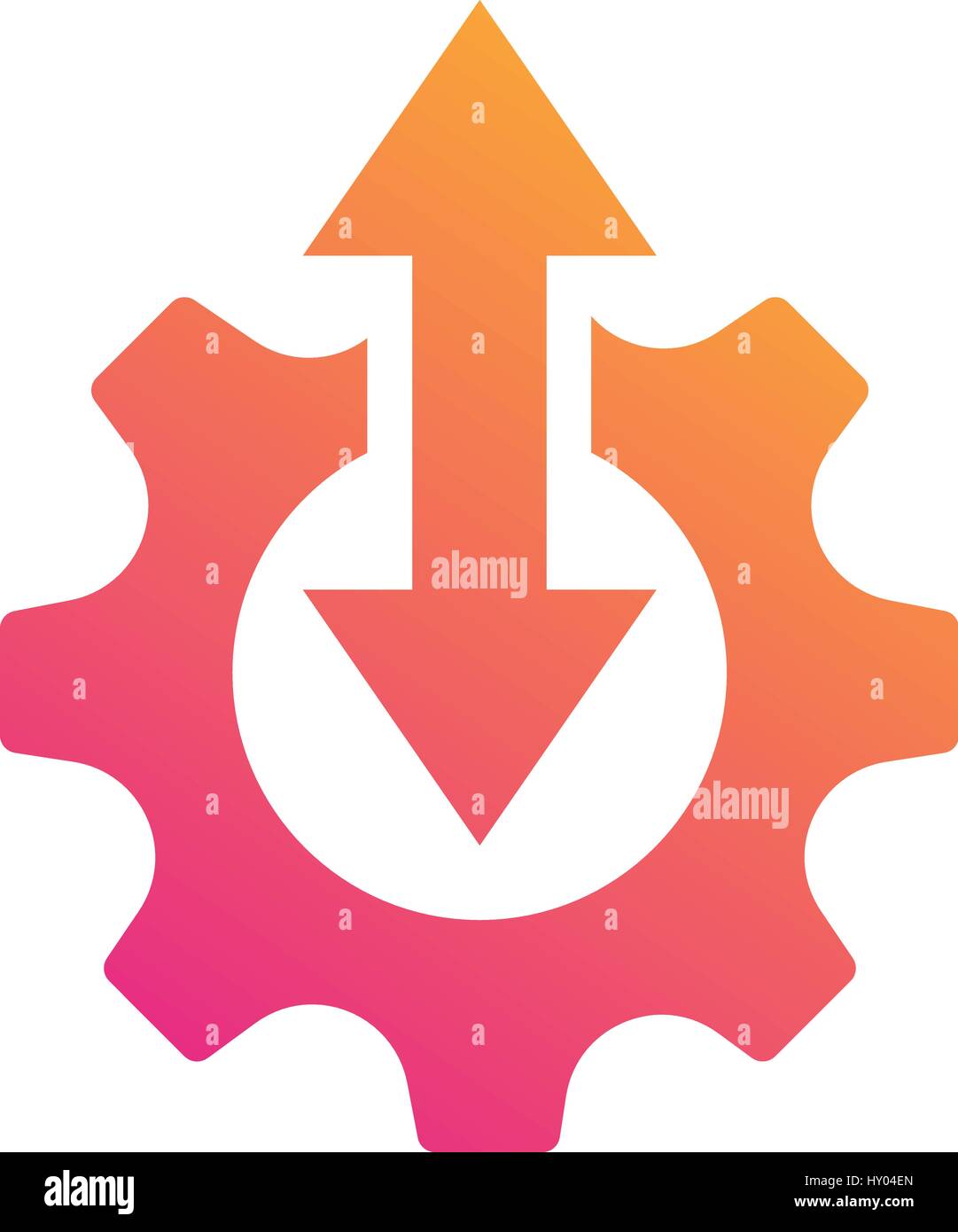 Gear Symbol vector illustration, setting or maintenance concept Stock ...