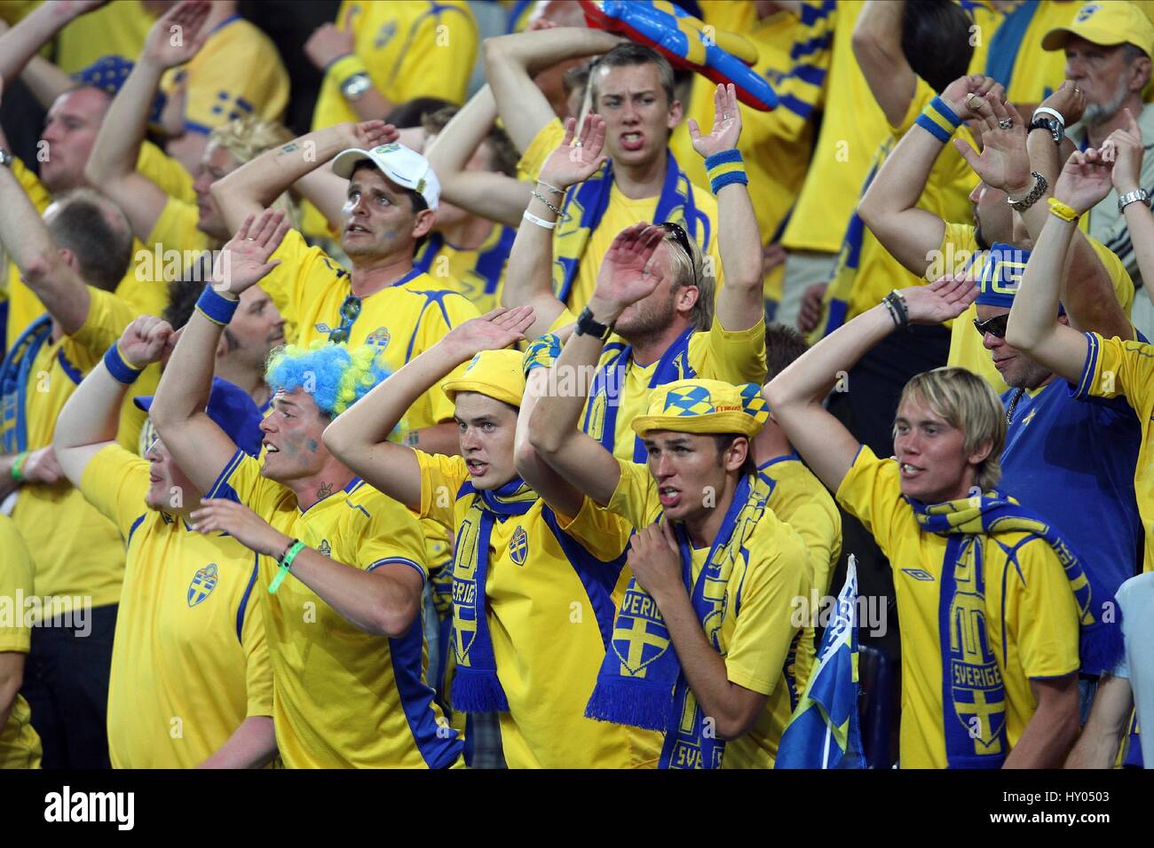 Swedish football fans hi-res stock photography and images - Alamy