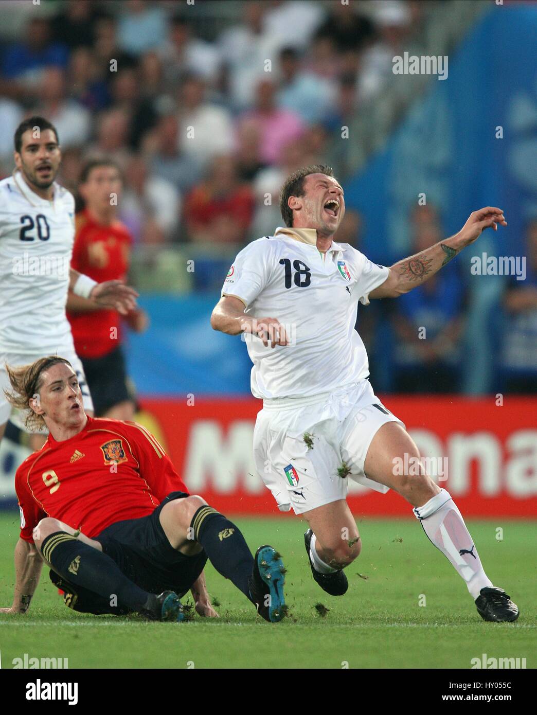 FERNANDO TORRES & A CASSANO ITALY & ROMA ERNST-HAPPEL STADIUM VIENNA ...