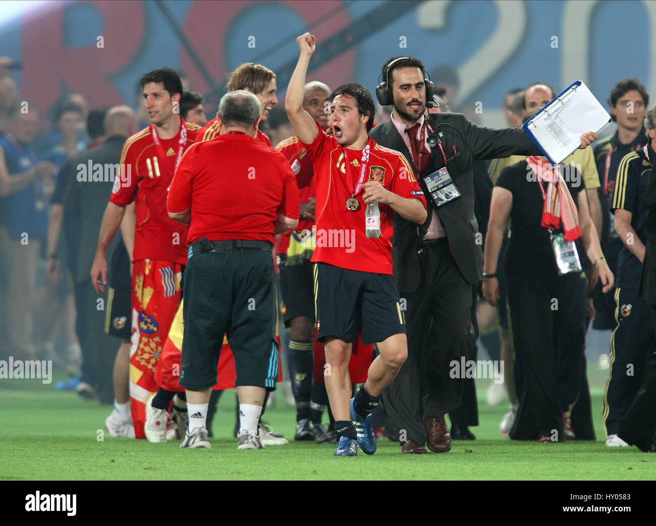 SANTI CAZORLA WITH MEDAL GERMANY V SPAIN ERNST-HAPPEL-STADION VIENNA ...