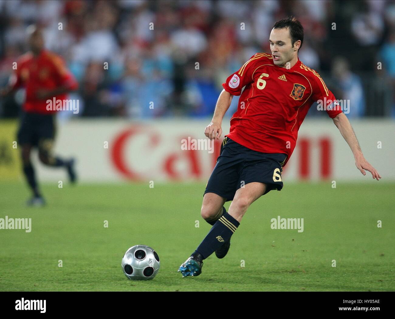 ANDRES INIESTA SPAIN & FC BARCELONA ERNST-HAPPEL-STADION VIENNA AUSTRIA ...